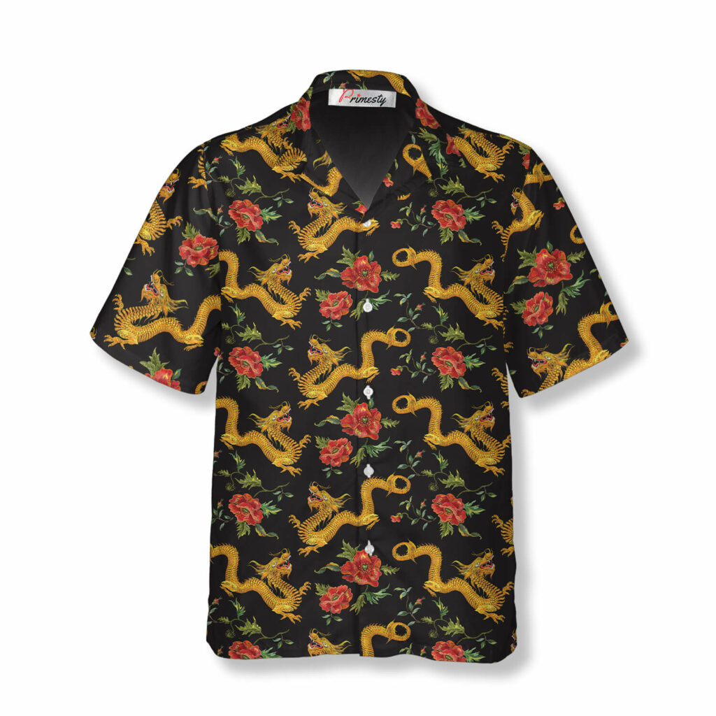 Tribal Dragon Flame Red Background Dragon Shirts for Men Dragon ...