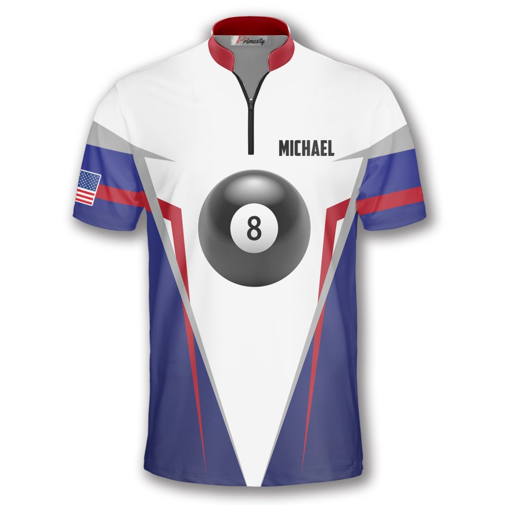 8 Ball USA Custom Billiard Jerseys for Men - Primesty