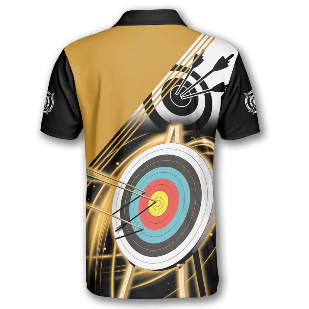 Archery Yellow Black Version Custom Archery Shirts for Men - Primesty
