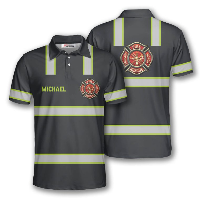 Firefighter Polo Shirts - Custom Firefighter Shirts - Primesty