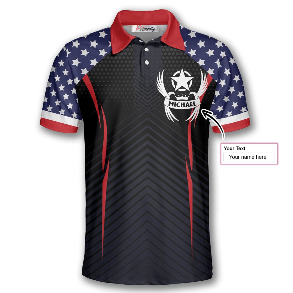 Army Patriotic Eagle Flag Custom Veteran Shirts for Men - Primesty