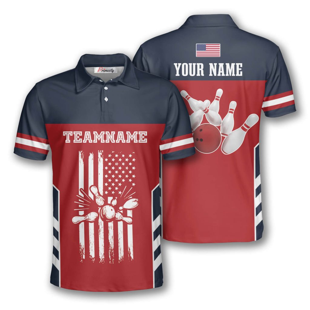 American Flag Bowling Shirts - Primesty