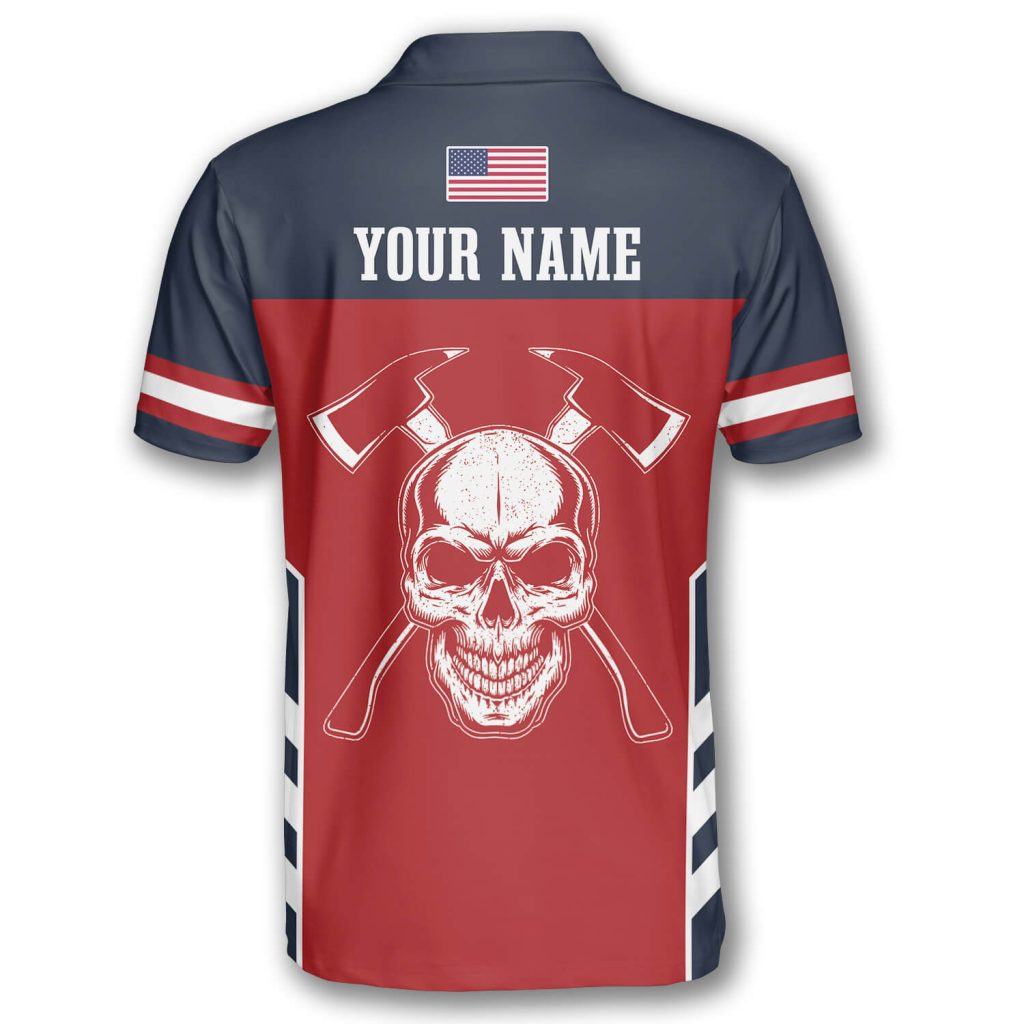 Axe Throwing American Flag Red Blue Custom Axe Throwing Shirts for Men ...