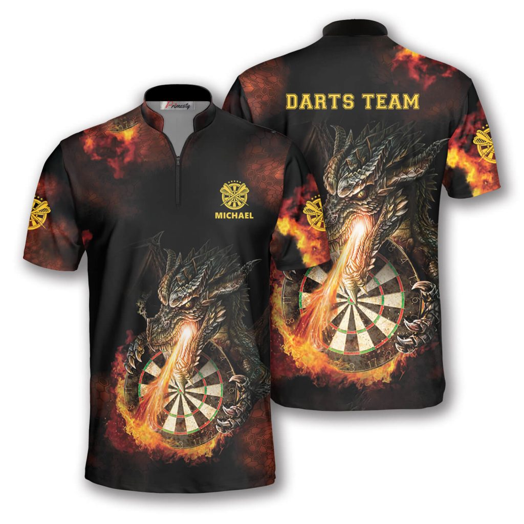 Dragon Fire Custom Darts Jerseys for Men - Primesty