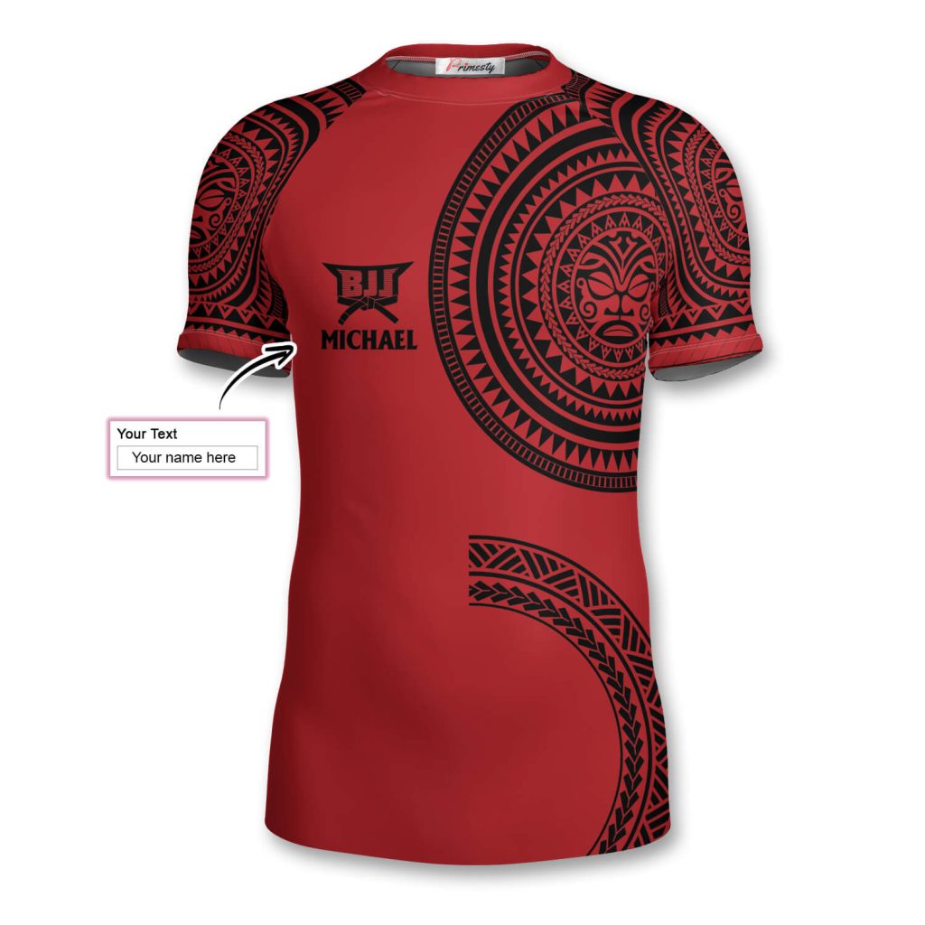 Invincible Tribal Custom Jiu Jitsu Rash Guard - Primesty