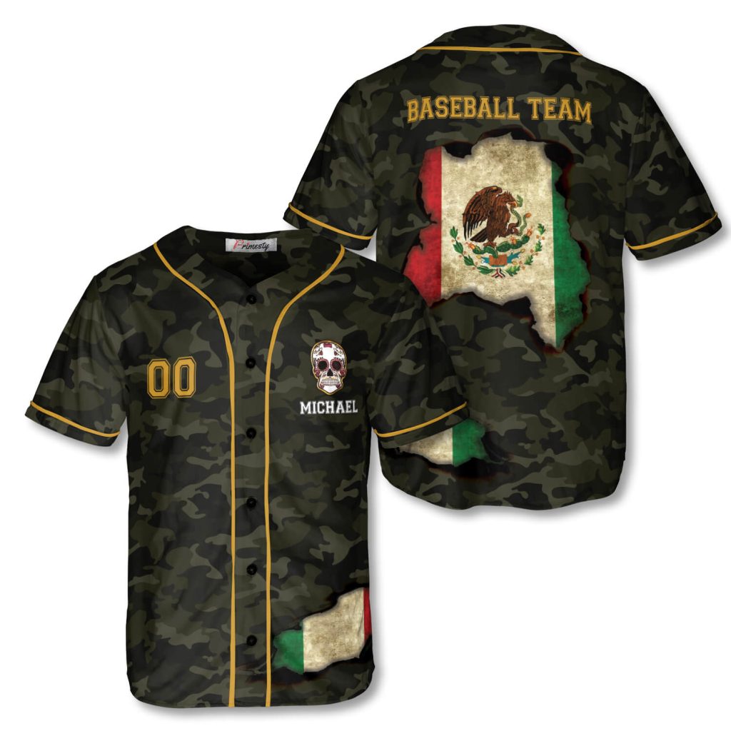 Mexican Pride Custom Baseball Jersey - Primesty