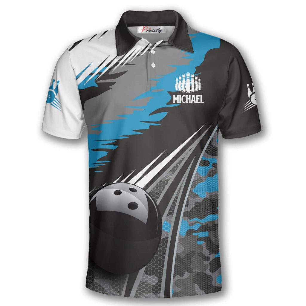 Black Ball Custom Bowling Shirts for Men - Primesty