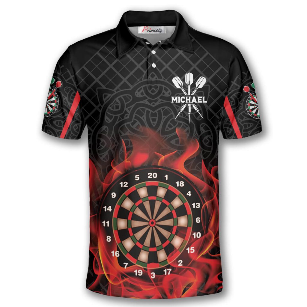 Addict Celtic Pattern Custom Darts Shirts for Men - Primesty