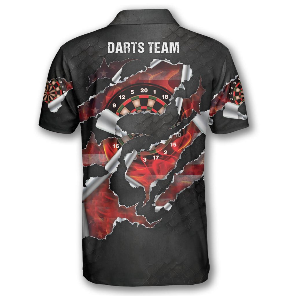 Patriots Dragon Scales Custom Darts Shirts for Men - Primesty