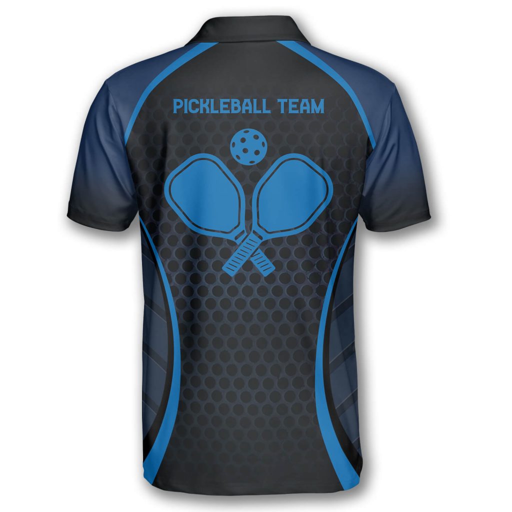 Blue Honeycomb Custom Pickleball Shirts for Men - Primesty