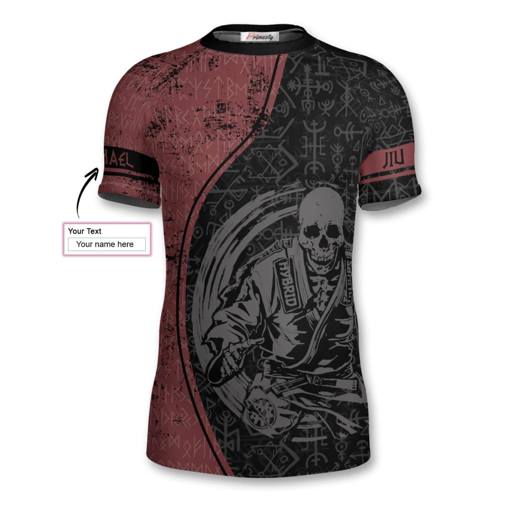 Viking Skull Custom Jiu Jitsu Rash Guard - Primesty
