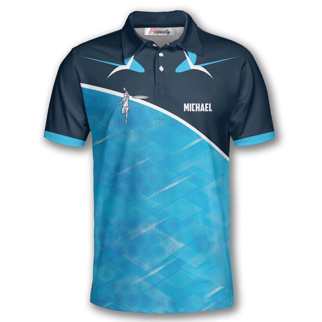 Blue Whale Custom Disc Golf Polo Shirts for Men - Primesty