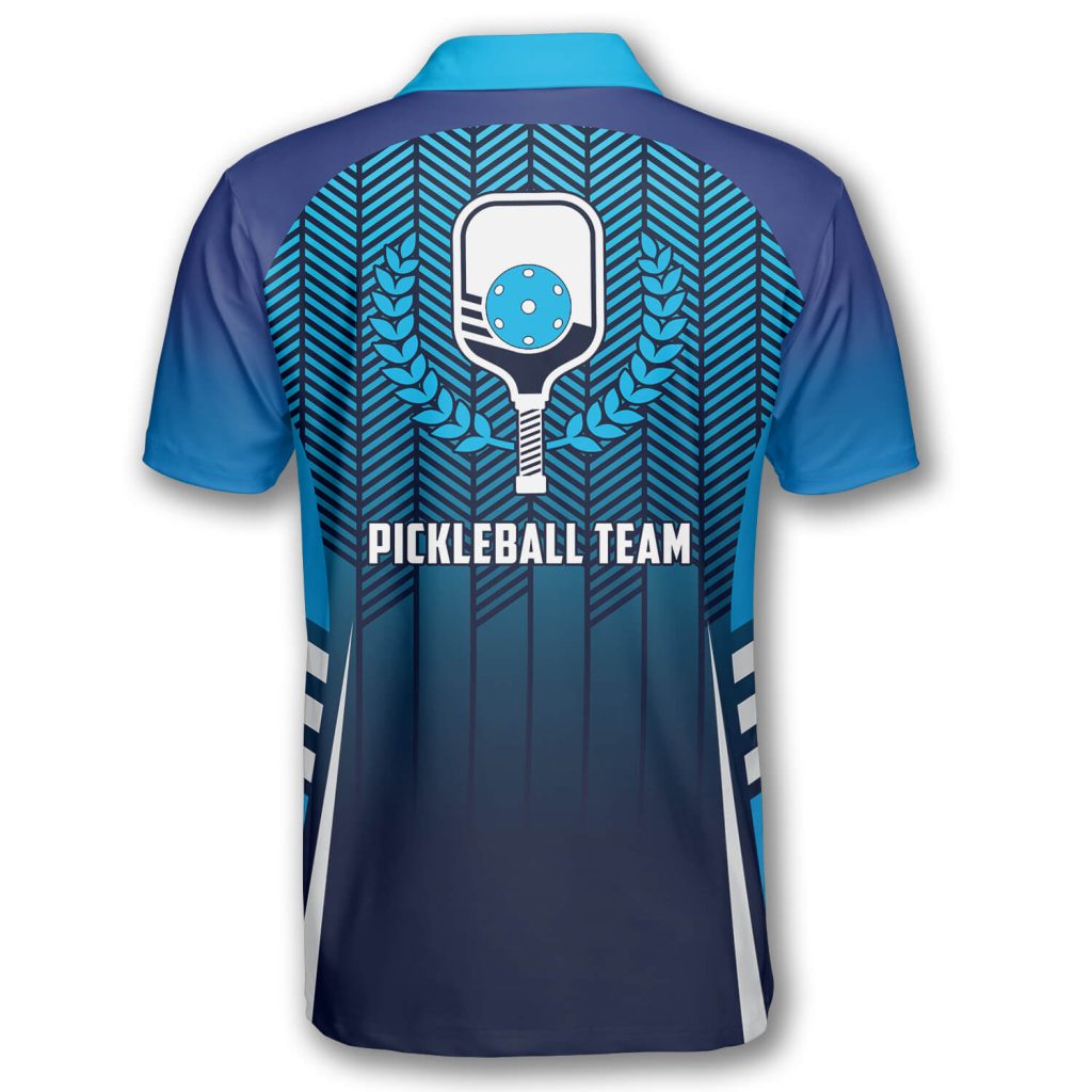 Gradient Blue Custom Pickleball Shirts for Men - Primesty