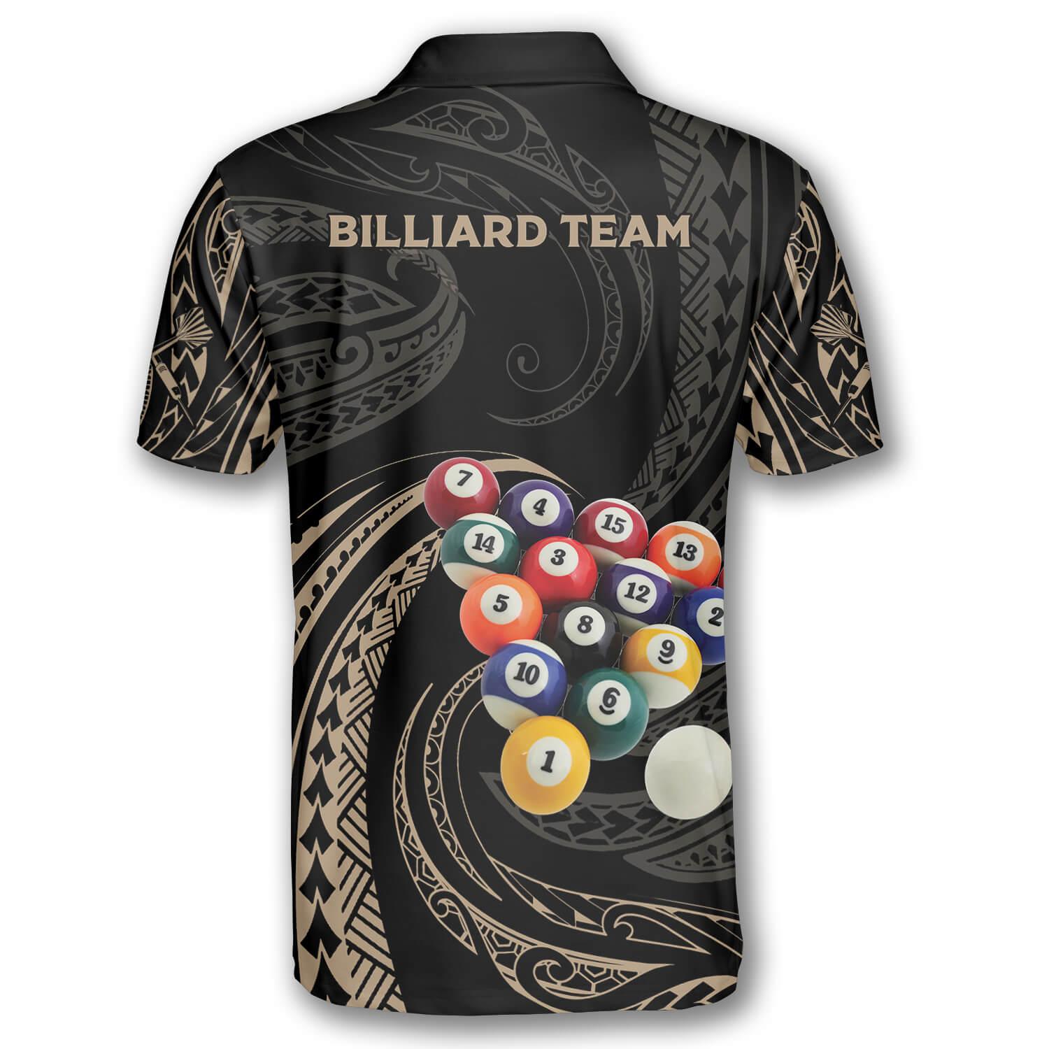 Roll Tribal Custom Billiard Shirts for Men - Primesty