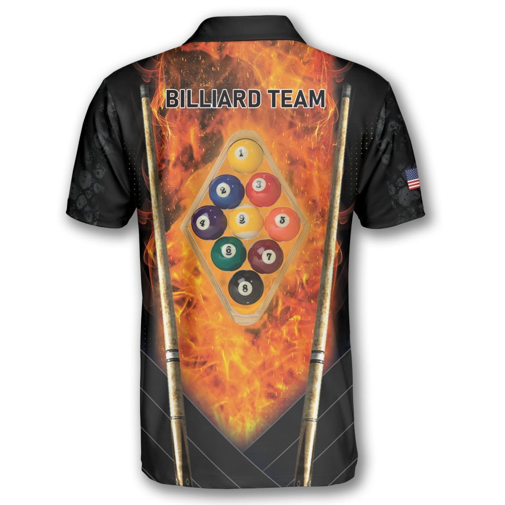 9 Ball Billiard Custom Billiard Shirts For Men - Primesty