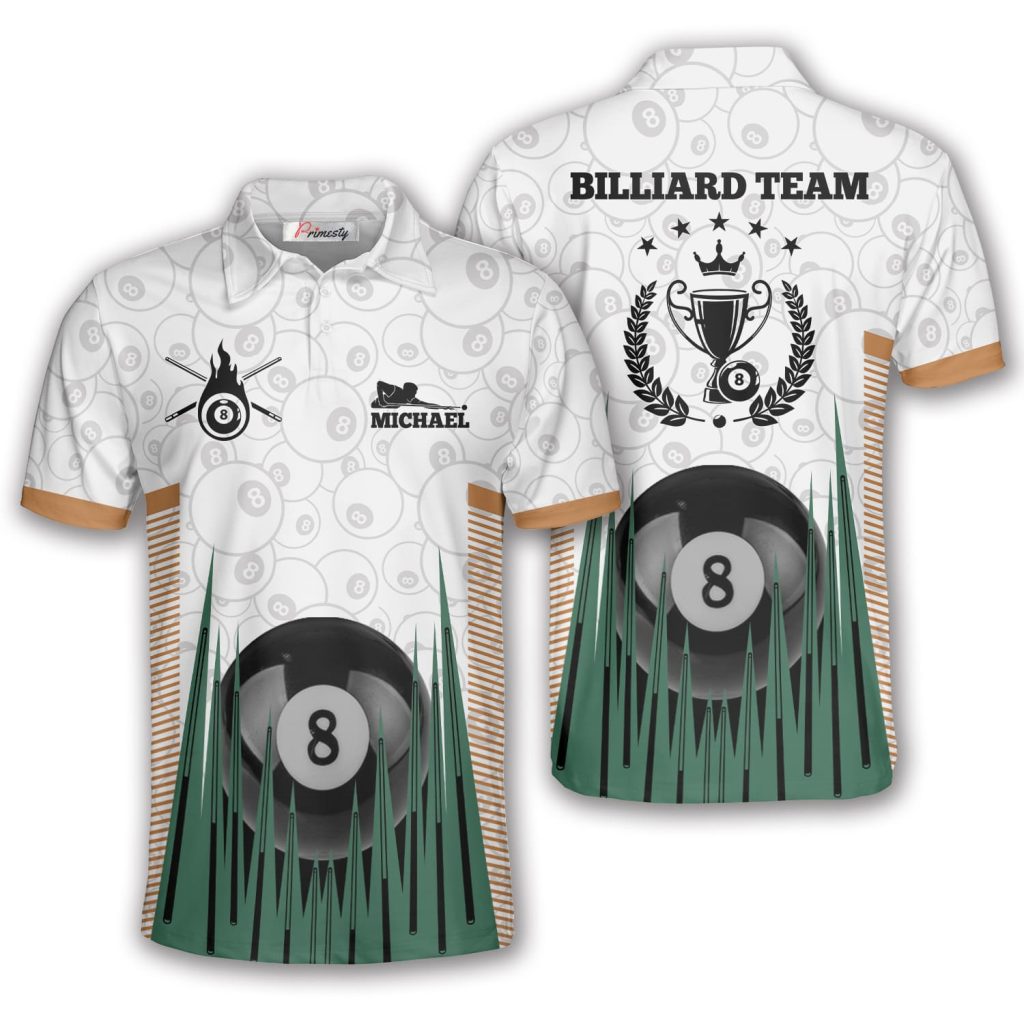 Custom Billiards Shirts For Men - Primesty