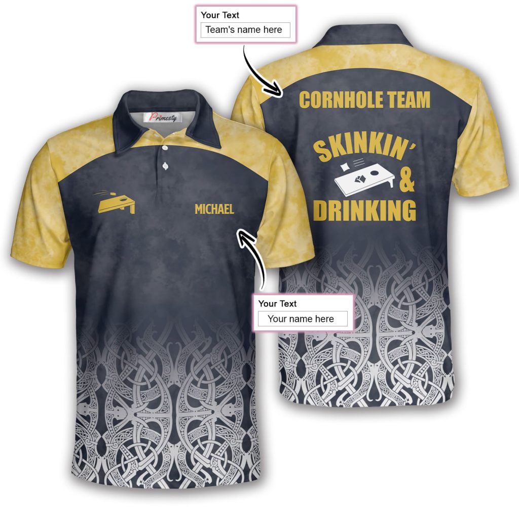 In Valhalla Custom Cornhole Shirts For Men - Primesty