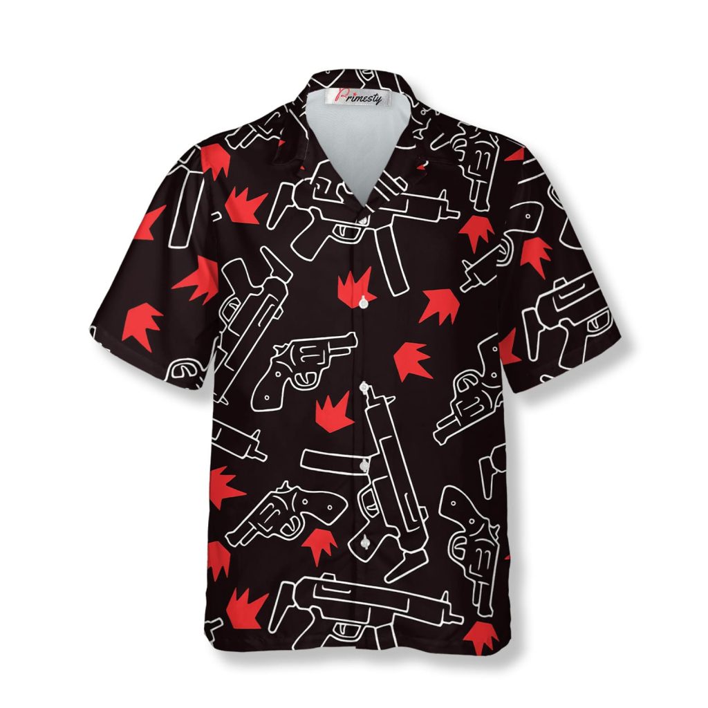 Assault Weapon Gun Hawaiian Shirts For Men - Primesty