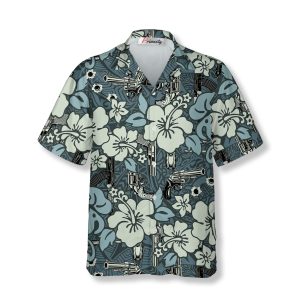 Gun Rifle Carbine Flat Gun Hawaiian Shirts For Men - Primesty