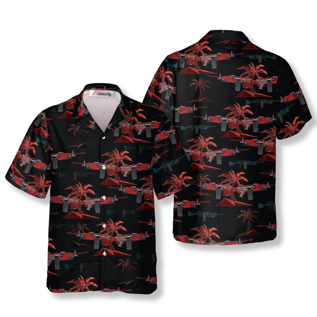 Gun Hawaiian Shirts - Gun Shirts for Men - Primesty