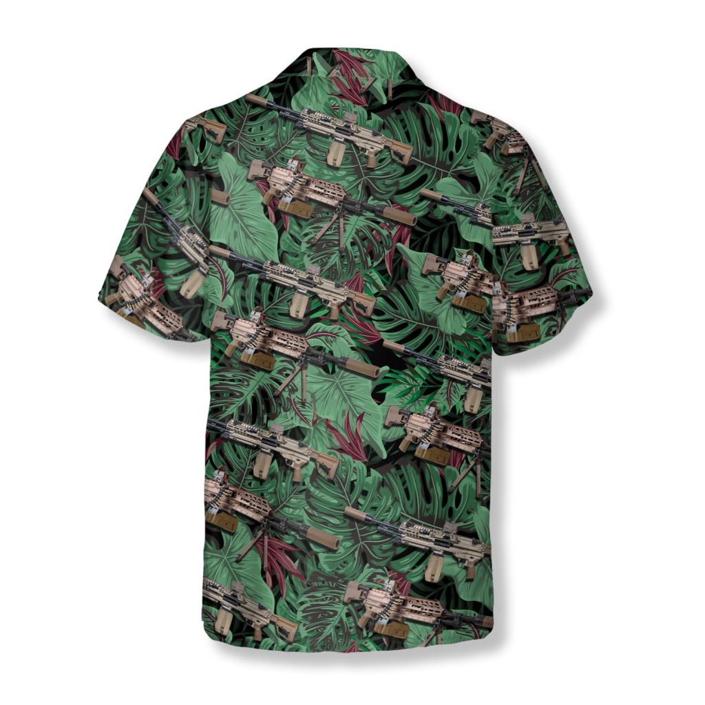 XM250 Automatic Rifle Gun Hawaiian Shirts For Men - Primesty