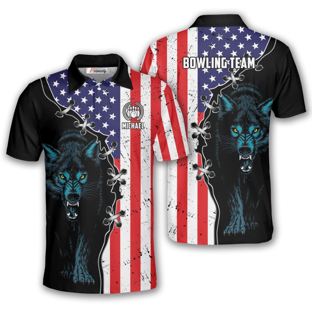 Wolf Bowling Shirts - Primesty